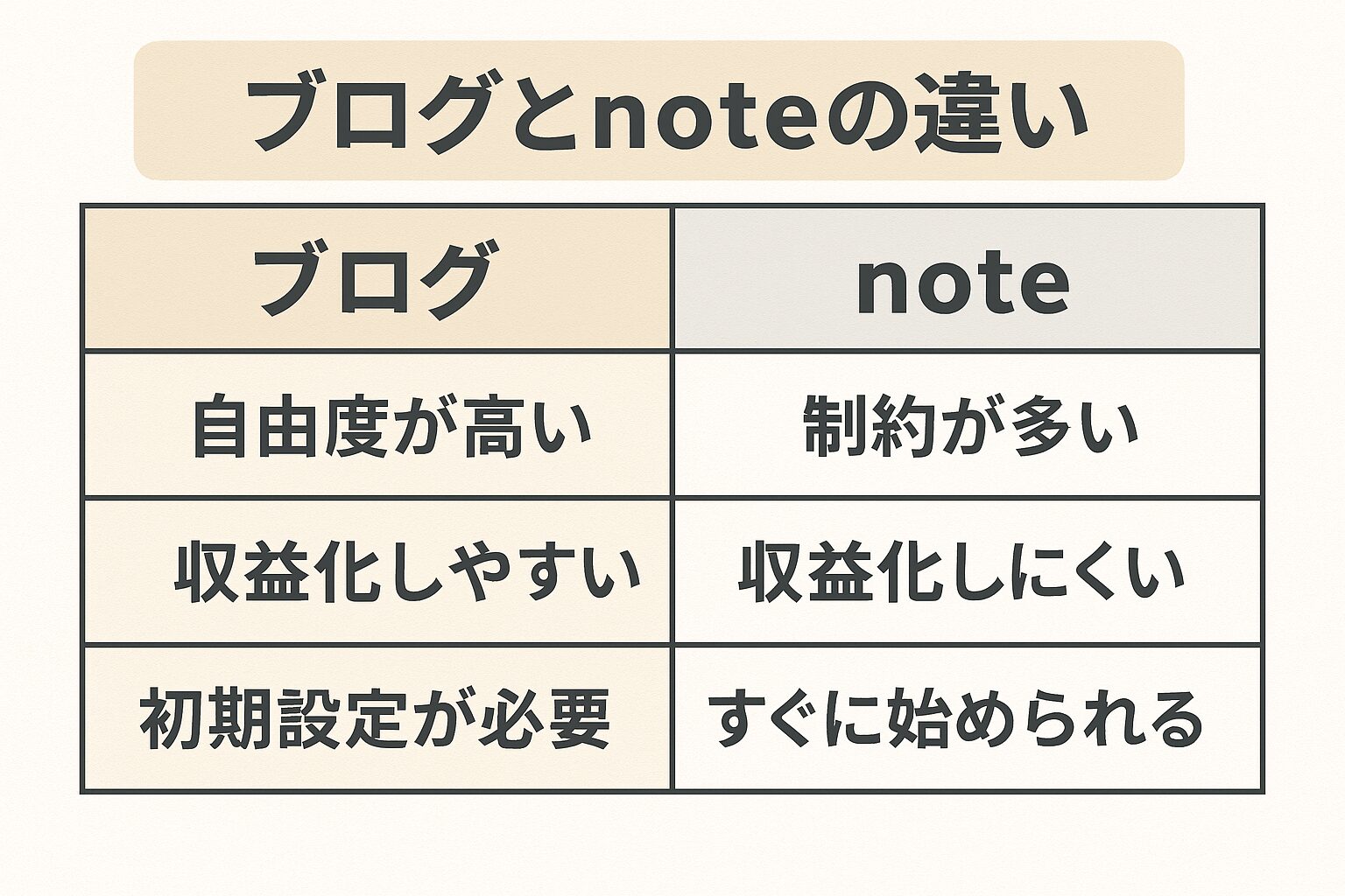 ブログとnote、どっちが稼げる？副業初心者におすすめの始め方を解説 - CreateLine Blog